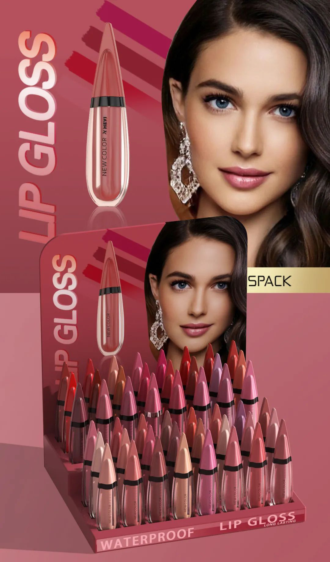 Newest Water drop shape packaging long lasting lip gloss - LG0438 ...